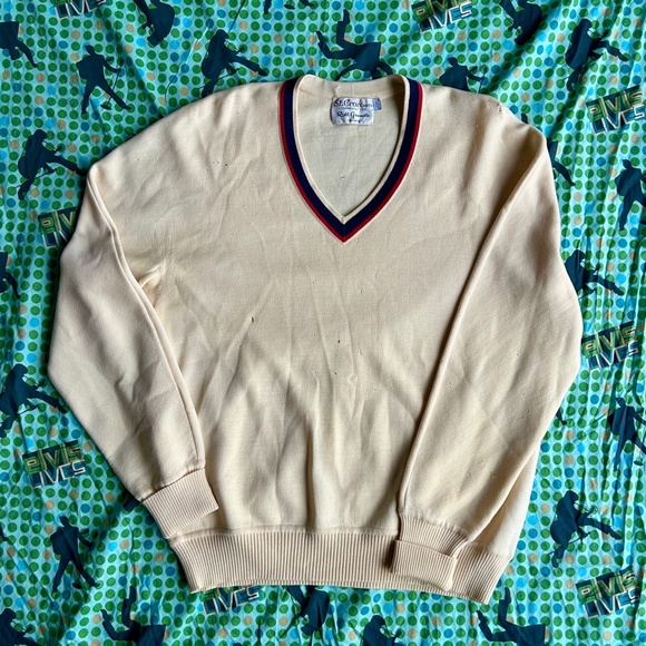 St. Croix | Sweaters | Vintage 7s St Croix Robt Grasselle Knits V Neck ...